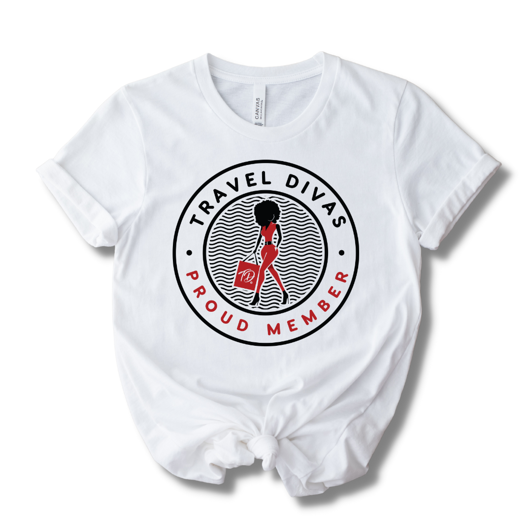 Proud Member White Edition Women's T-Shirt – Travel Divas Online Store